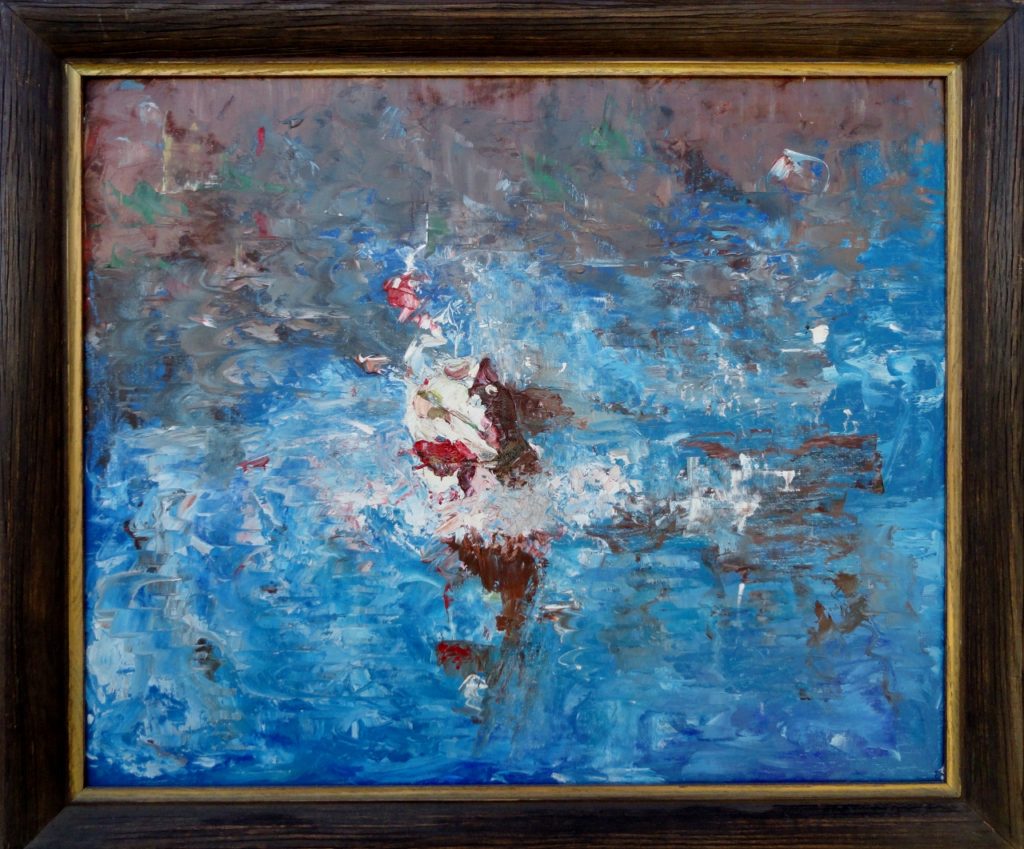 Mid Century Abstract Painting ATTACK